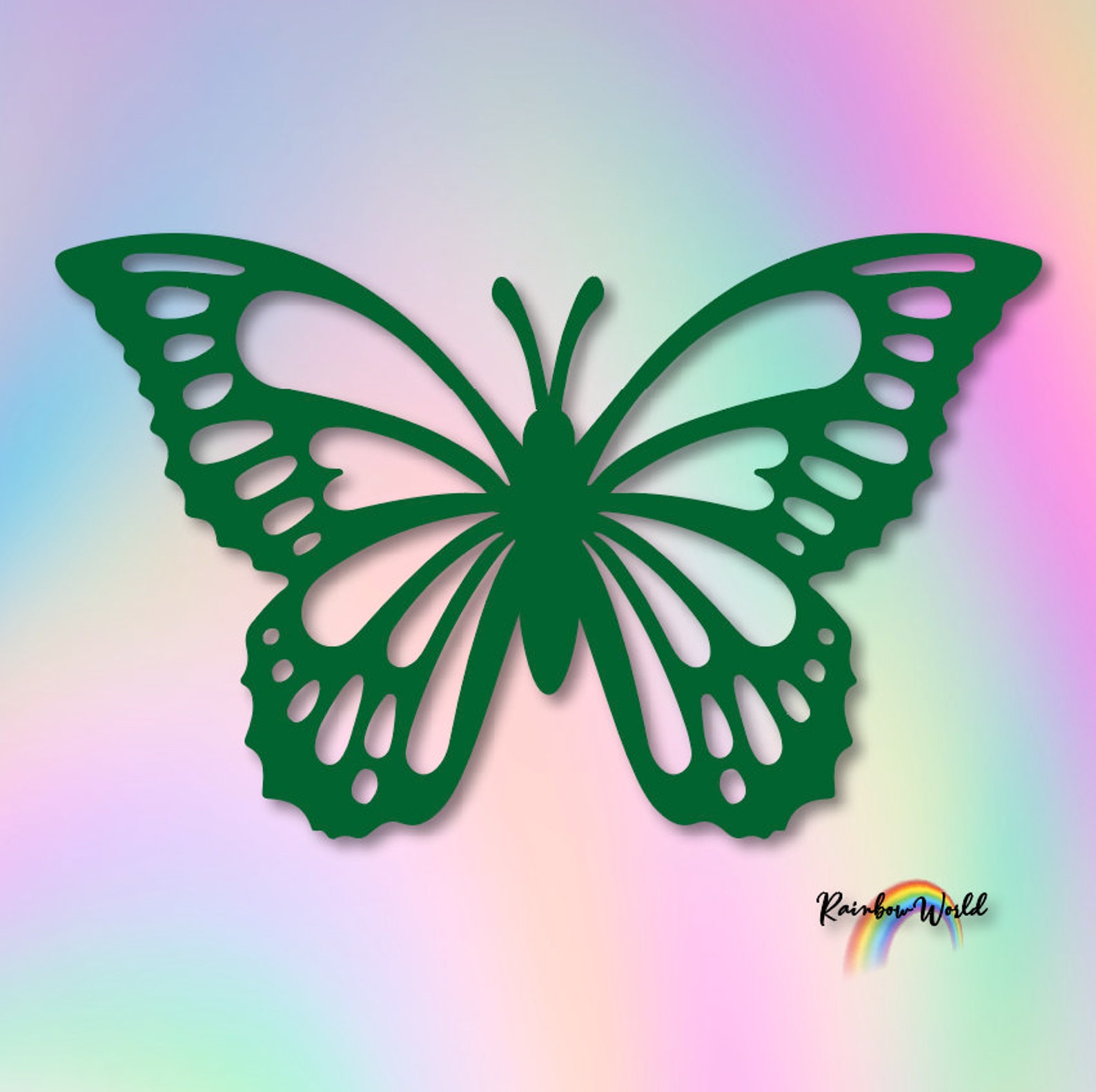 Mariposa svg / pdf / png / jpg / dxf / eps clipart y silueta | Etsy España