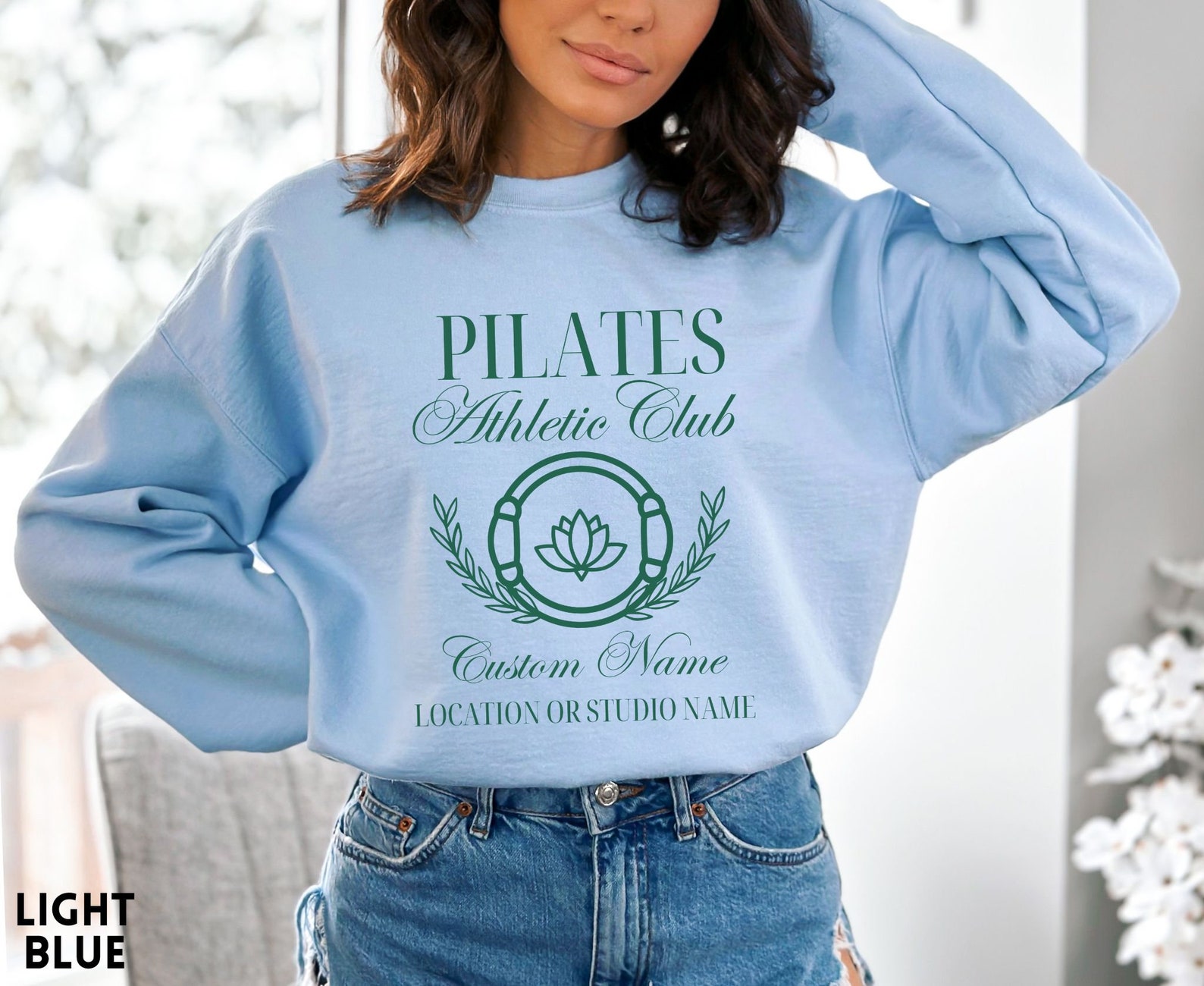 Custom Pilates Athletic Club Sweatshirt: Personalized Pilates ...