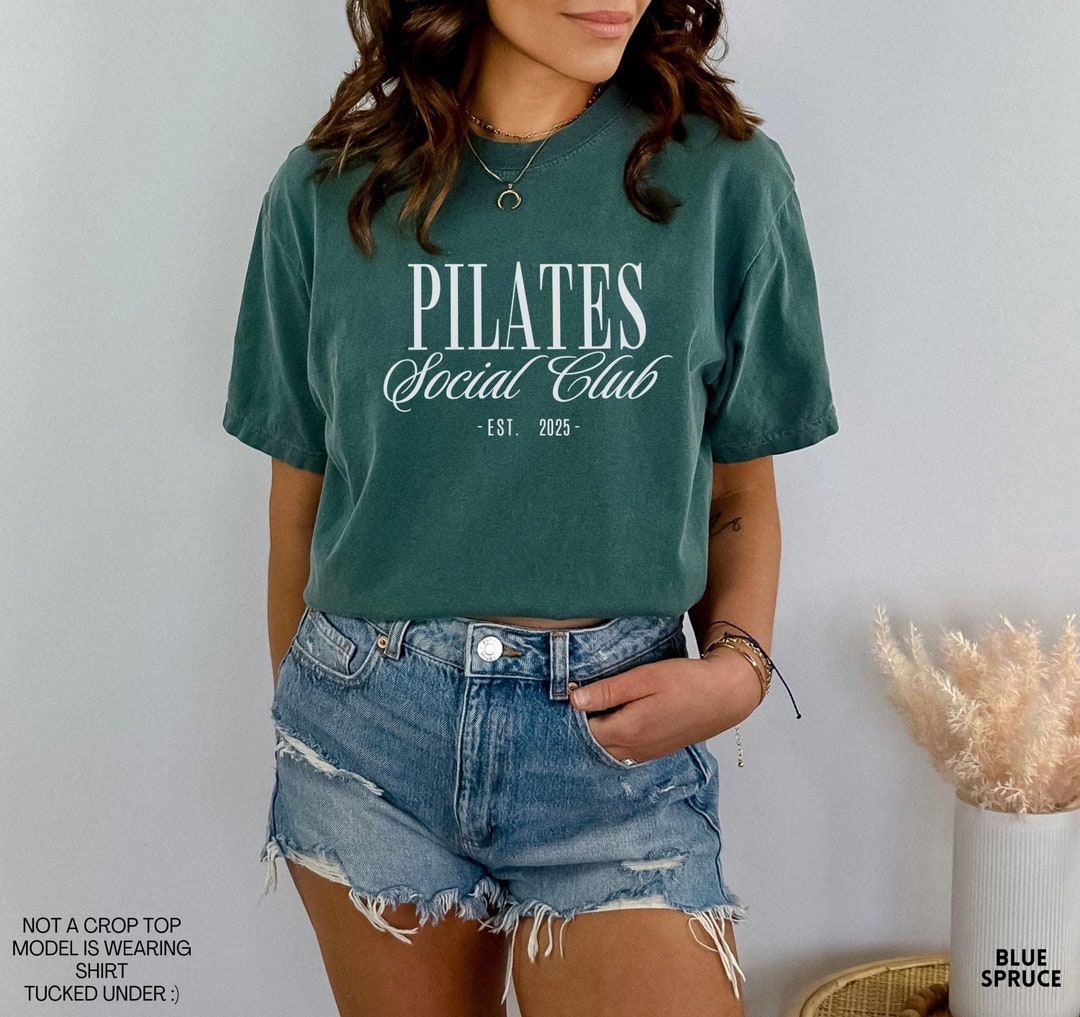Pilates Social Club T-shirt: Distressed Style, Pilates Instructor Gift ...