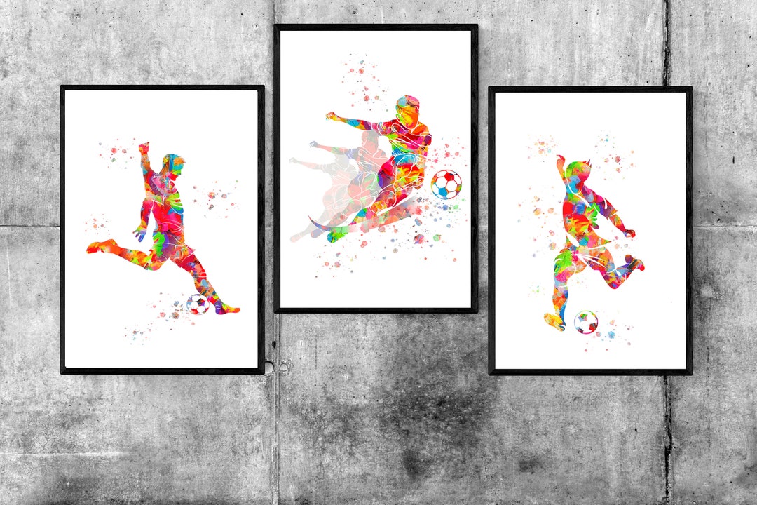 Soccer, Football, Silhouettes, Decoration, Digital Download, Print ...