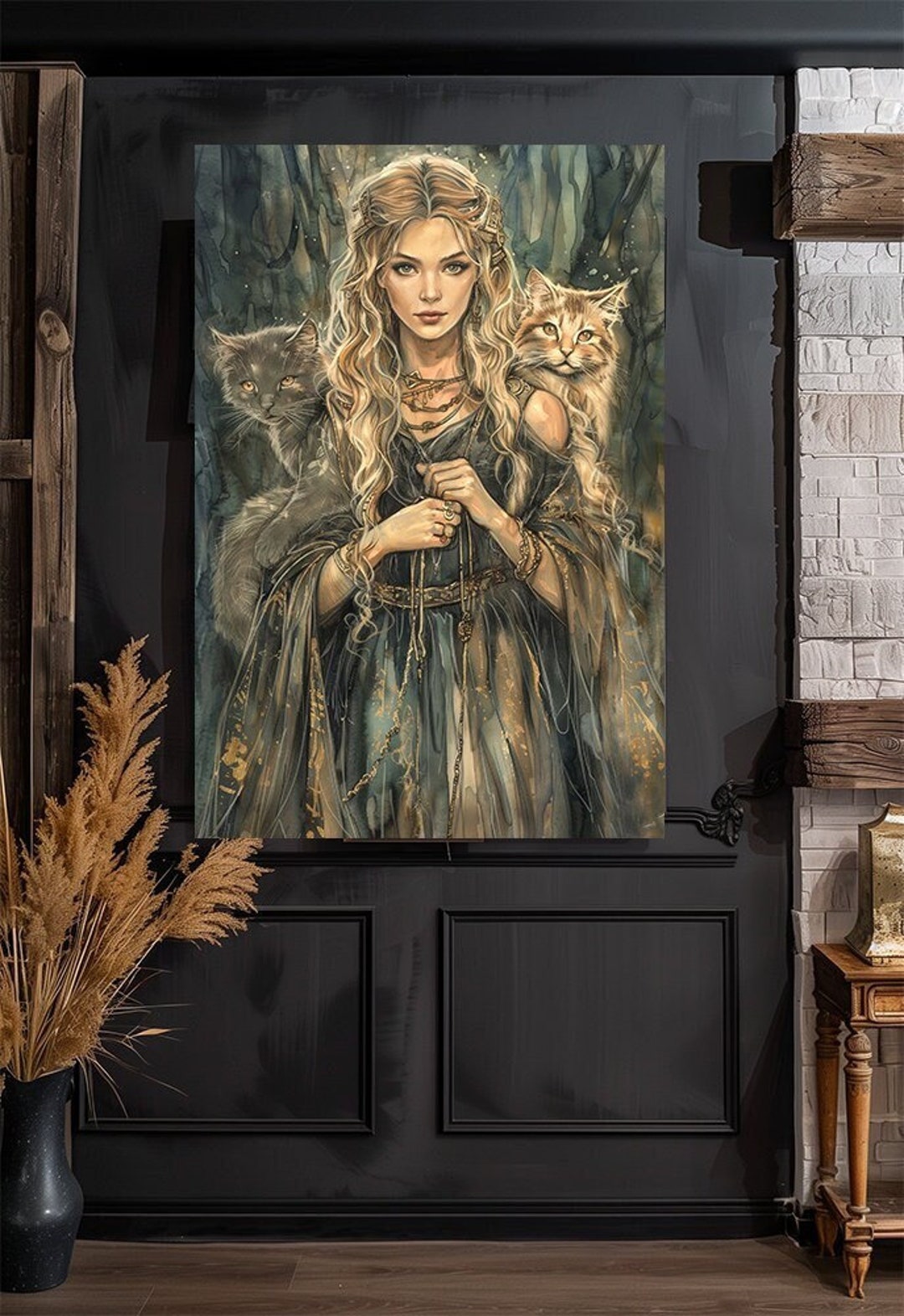 Freyja Goddess Norse Mythology, Goddess of Love and Beauty, Lady Freyja ...