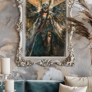 Valkyrie, Norse Mythology, Woman Warrior, Fanart, Watercolor Art Print ...