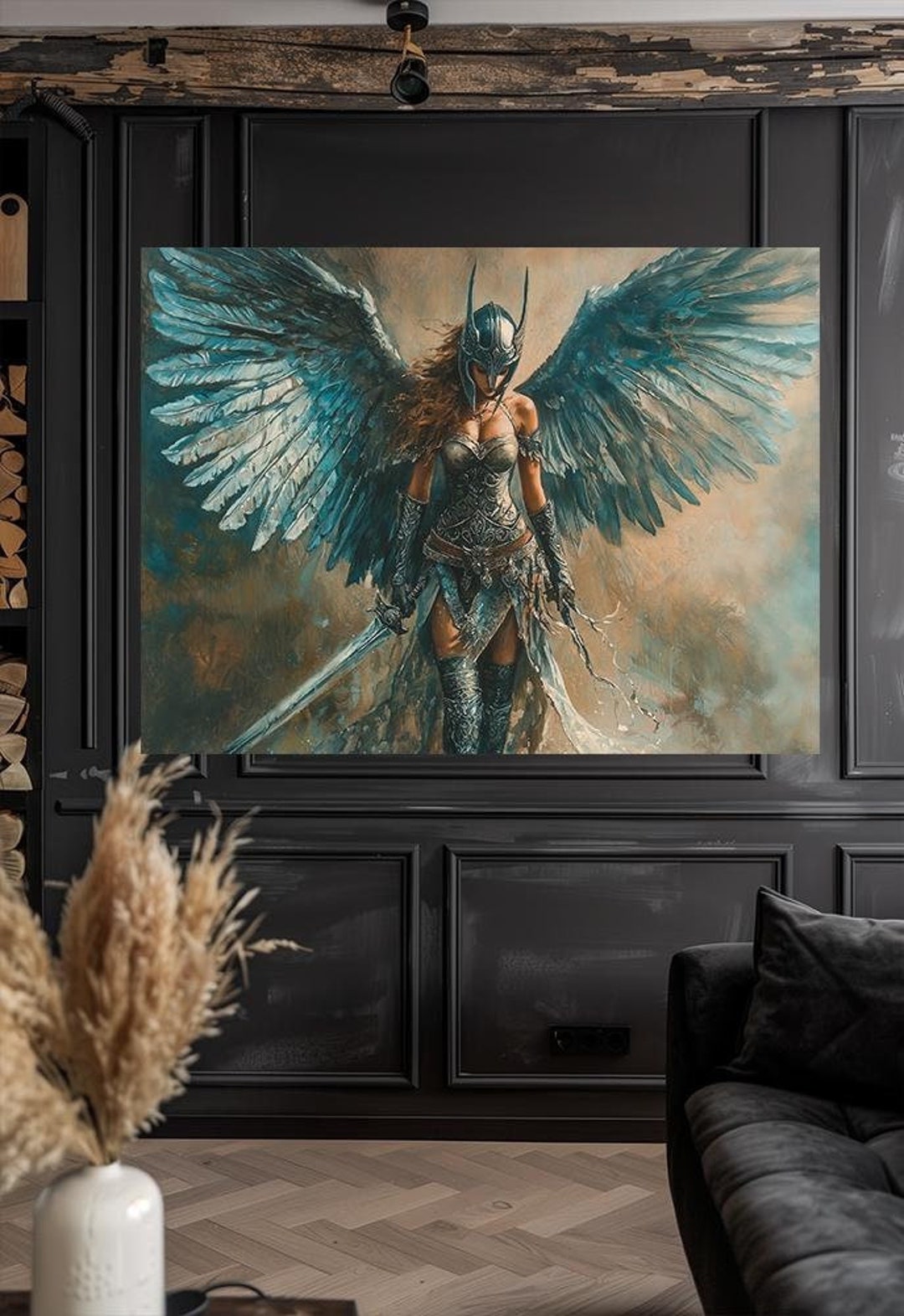 Valkyrie, Norse Mythology, Woman Warrior, Fanart, Watercolor Art Print ...