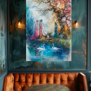 The Norns, Norse Mythology, Urd, Verdandi, Skuld, Fanart, Watercolor ...