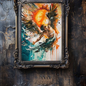 Icarus, Falling of Icarus, Son of Daedalus, Greece, Myths, Greek God ...