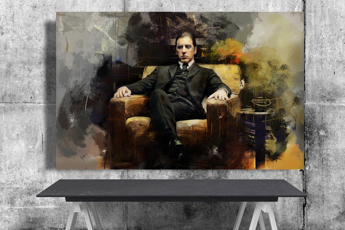 The Godfather Michael Corleone Al Pacino Print Poster | Etsy