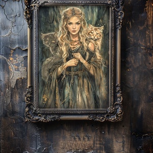 Freyja Goddess Norse Mythology, Goddess of Love and Beauty, Lady Freyja ...