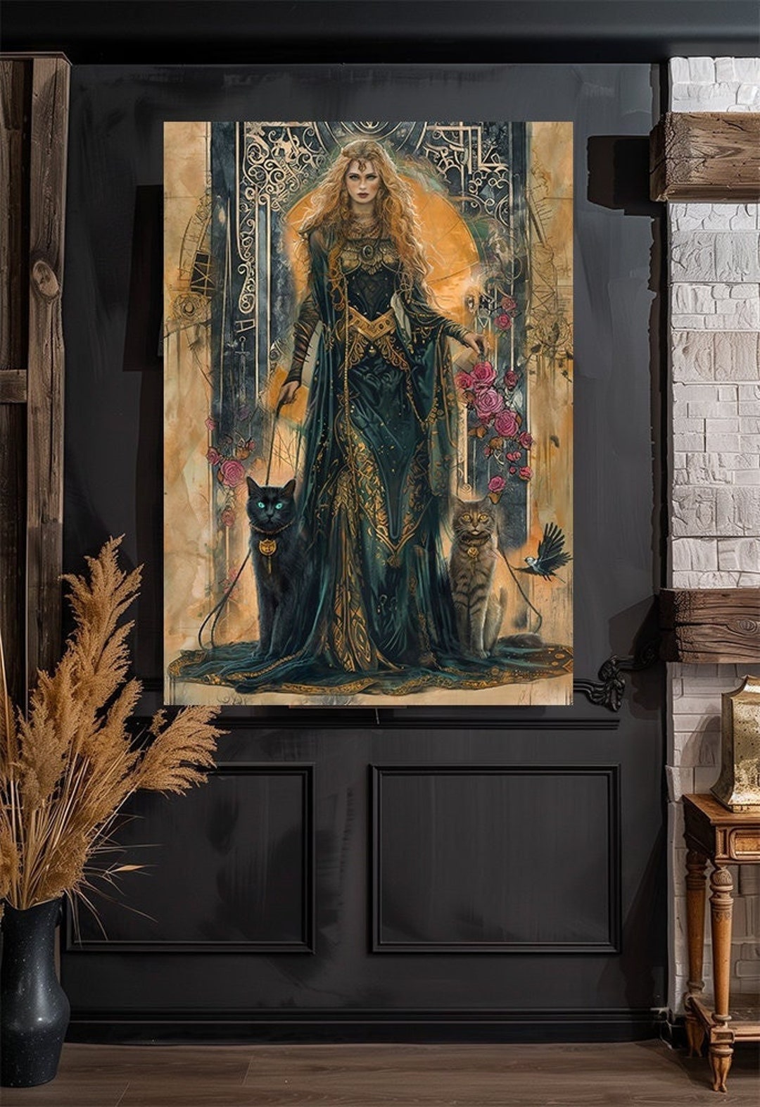 Freyja Goddess Norse Mythology, Goddess of Love and Beauty, Lady Freyja ...