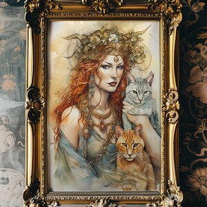 Freyja Goddess Norse Mythology, Goddess of Love and Beauty, Lady Freyja ...