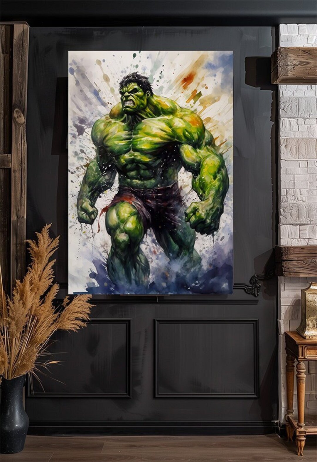 Hulk, Hulk Print, Hulk Poster, Superhero Poster, Superhero Print, Print ...
