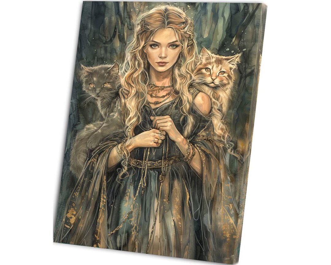 Freyja Goddess Norse Mythology, Goddess of Love and Beauty, Lady Freyja ...