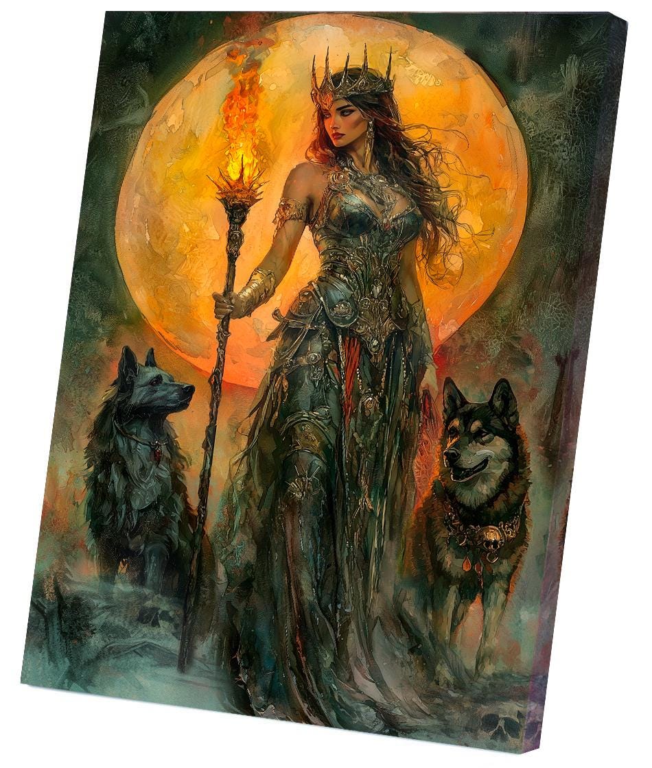 Hecate, Hekate, Goddess Greek Mythology, Magic and Moon, Night ...
