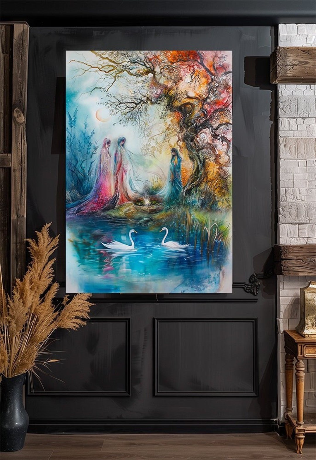 The Norns, Norse Mythology, Urd, Verdandi, Skuld, Fanart, Watercolor ...