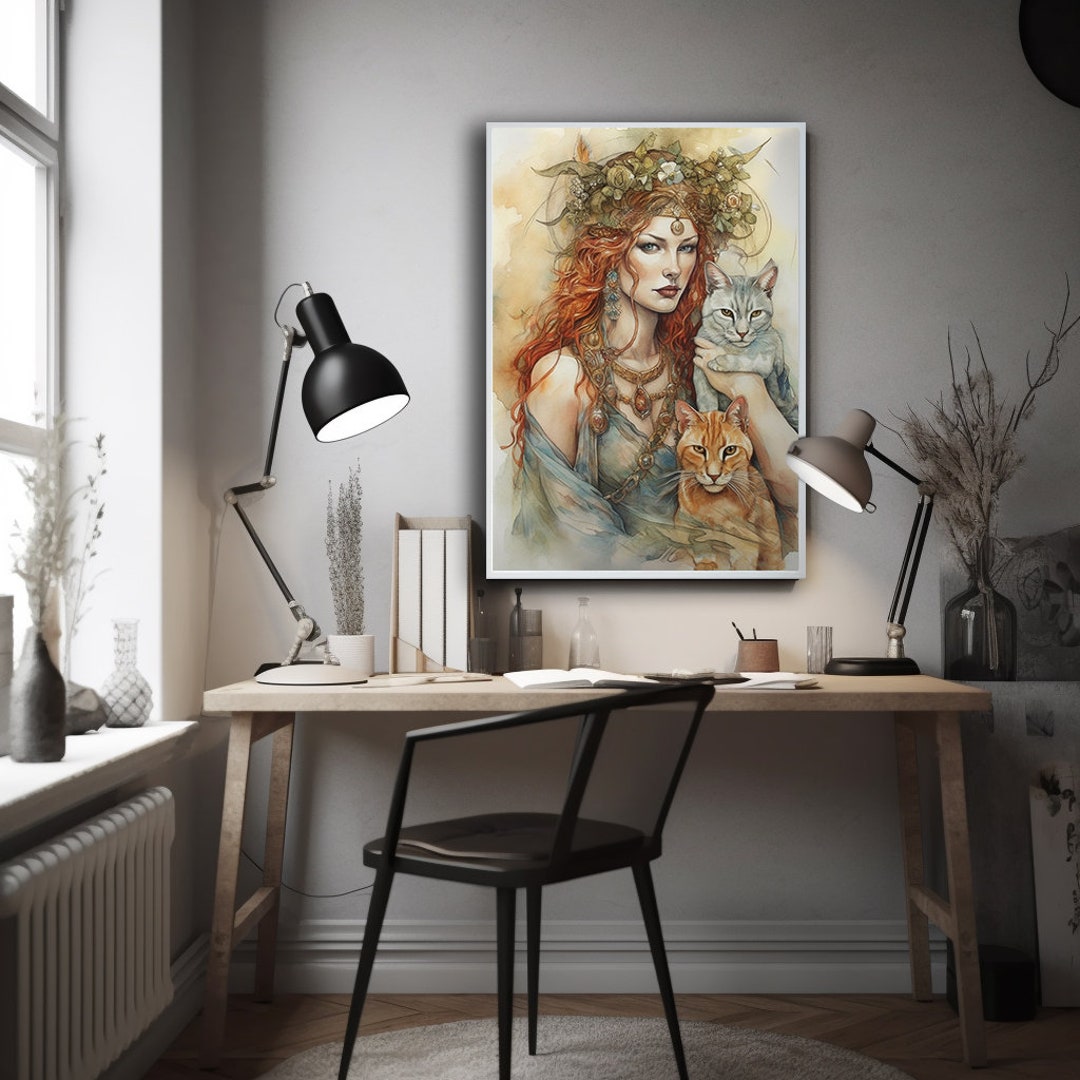 Freyja Goddess Norse Mythology, Goddess of Love and Beauty, Lady Freyja ...