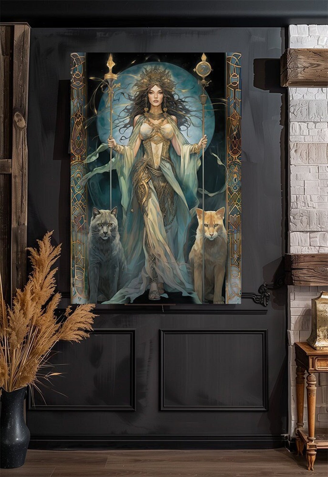 Freyja Goddess Norse Mythology, Goddess of Love and Beauty, Lady Freya ...