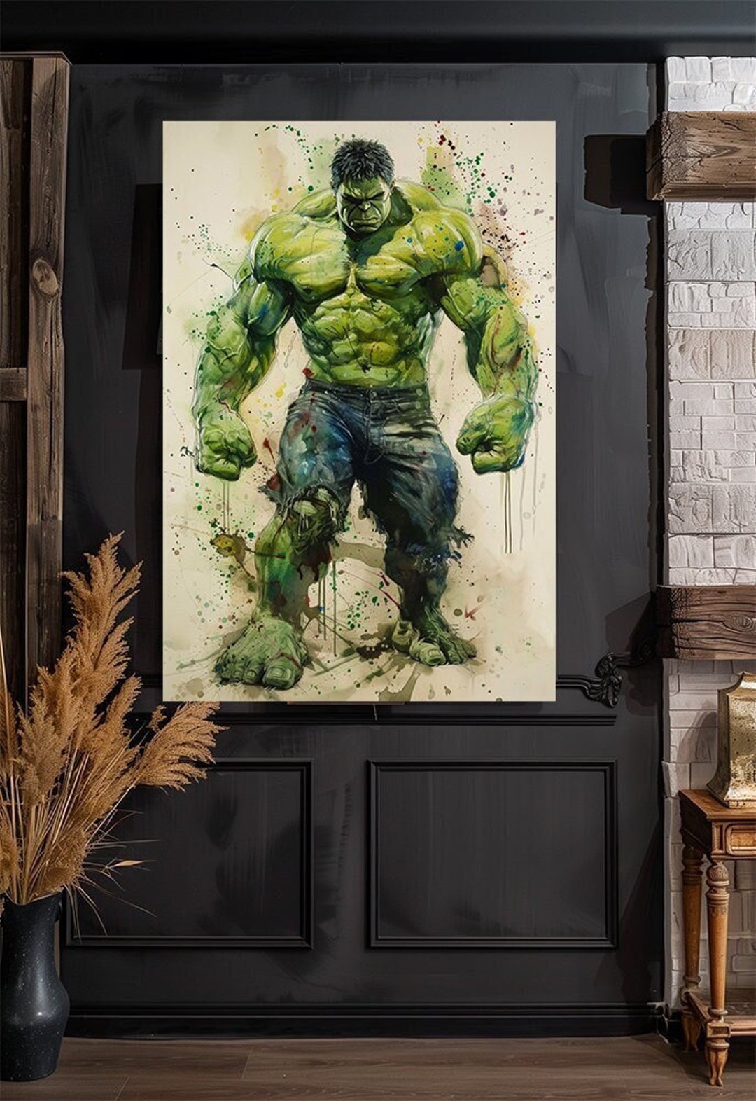 Hulk, Hulk Print, Hulk Poster, Superhero Poster, Superhero Print, Print ...