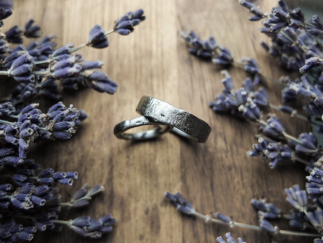 Nature Inspired Wedding Ring, Wedding Ring Set His and Hers, Viking ...