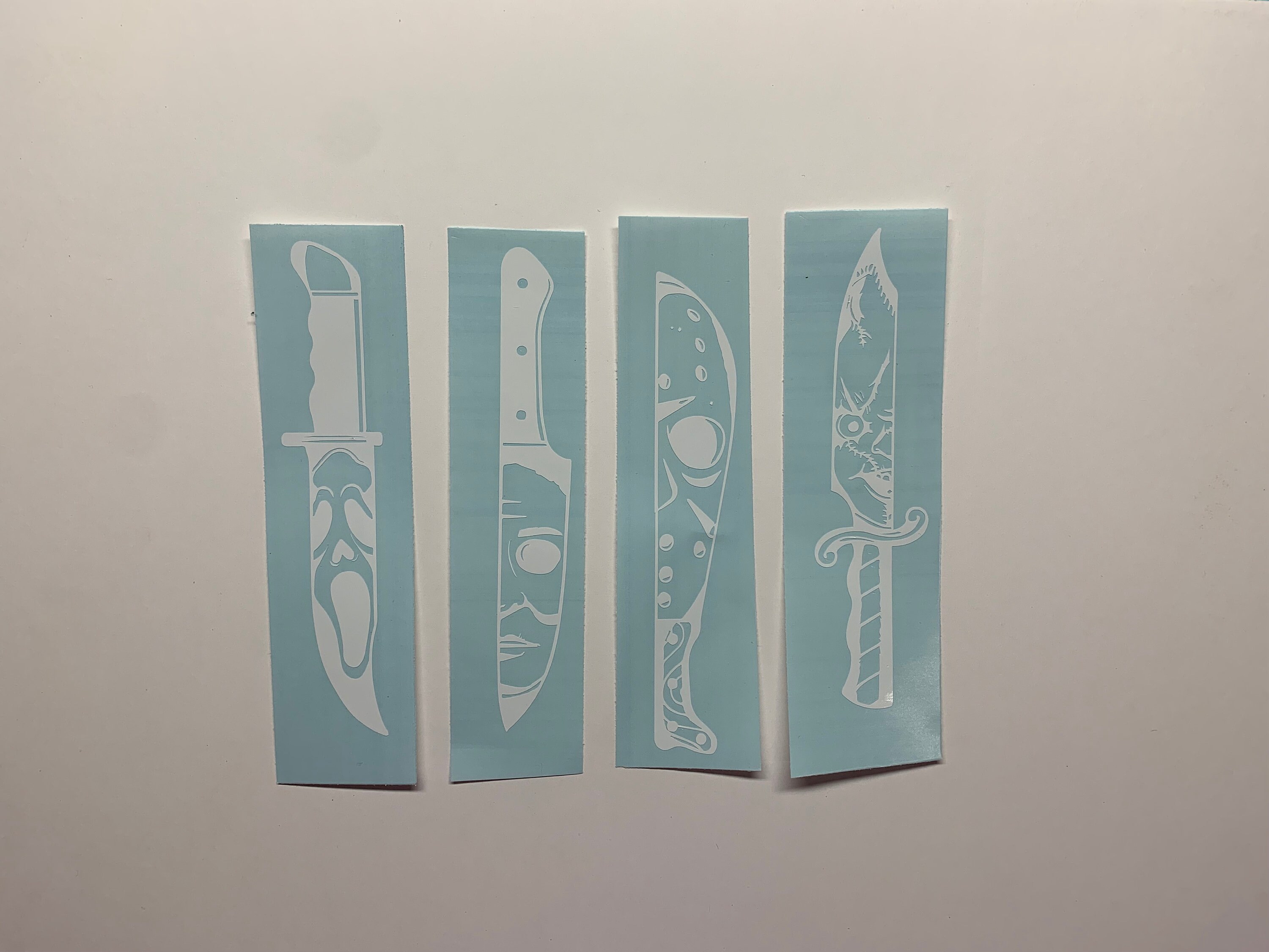 Bumper Stickers Horror Movie Knives Vinyl Decal Paper & Party Supplies ...