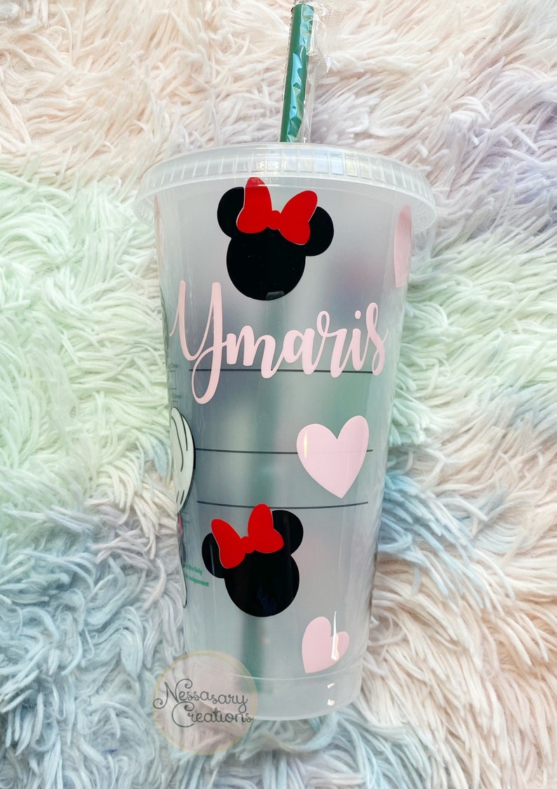 Minnie Mouse Cold Cup - Etsy