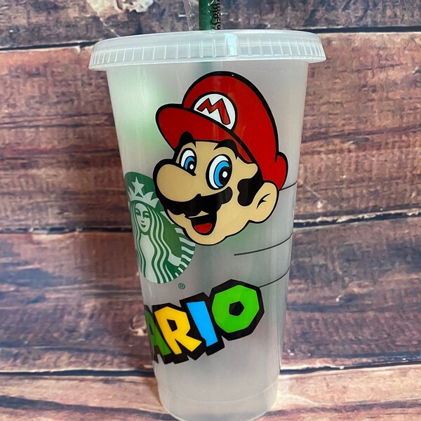 Super Mario Cold Cup Svg - Etsy