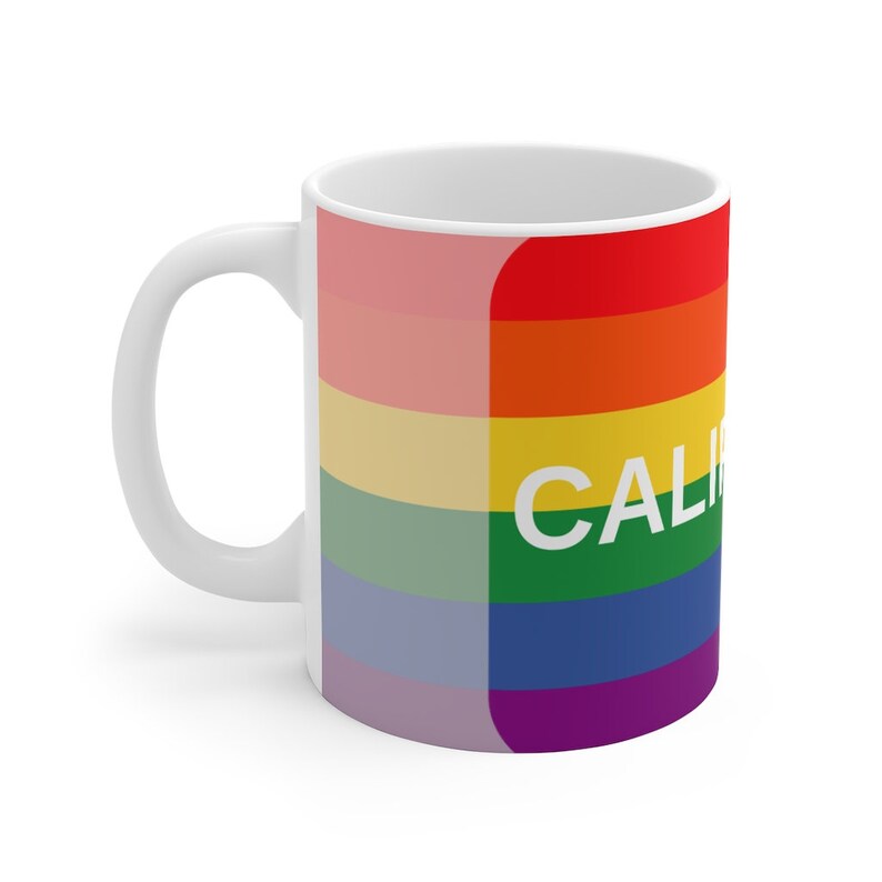 Lgbtq Pride Mug Gay And Lesbian Rainbow Pride Cup Queer Etsy