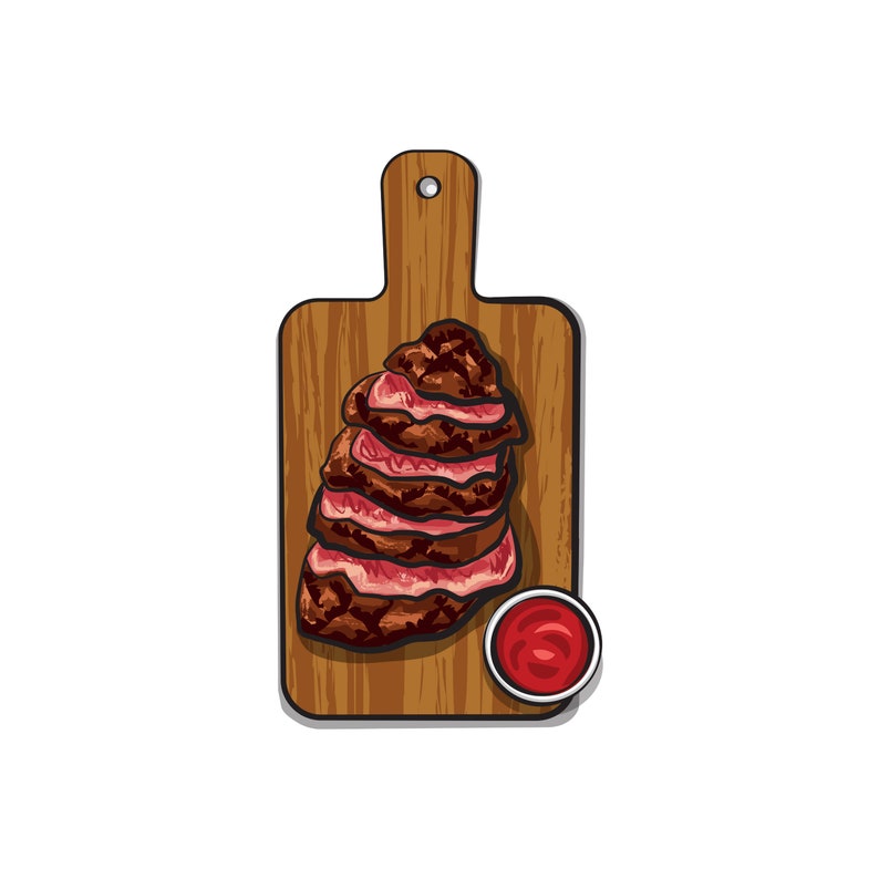 Steak Sticker / Carne / Calcomanía / Vinilo / Pegatina de | Etsy