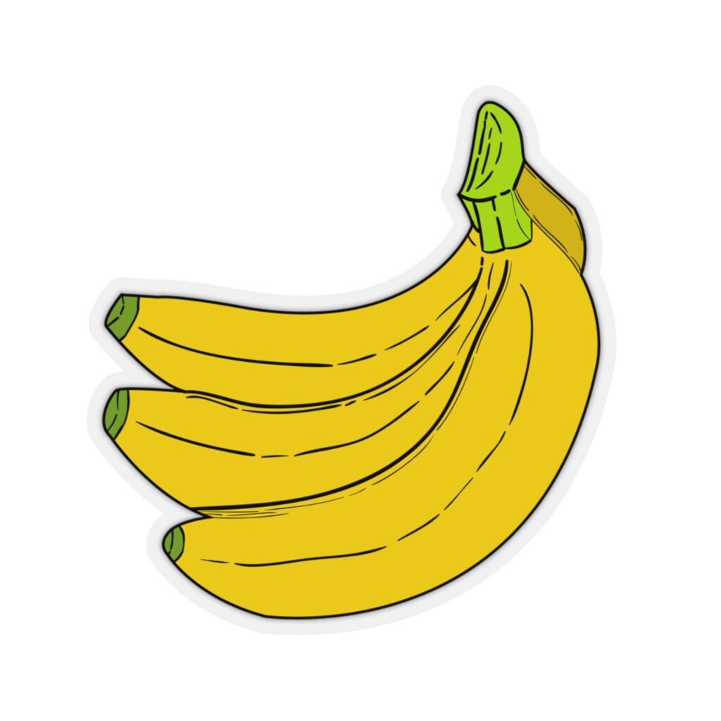Banana Sticker Decal Vinyl Fruit Food Sticker School | Etsy