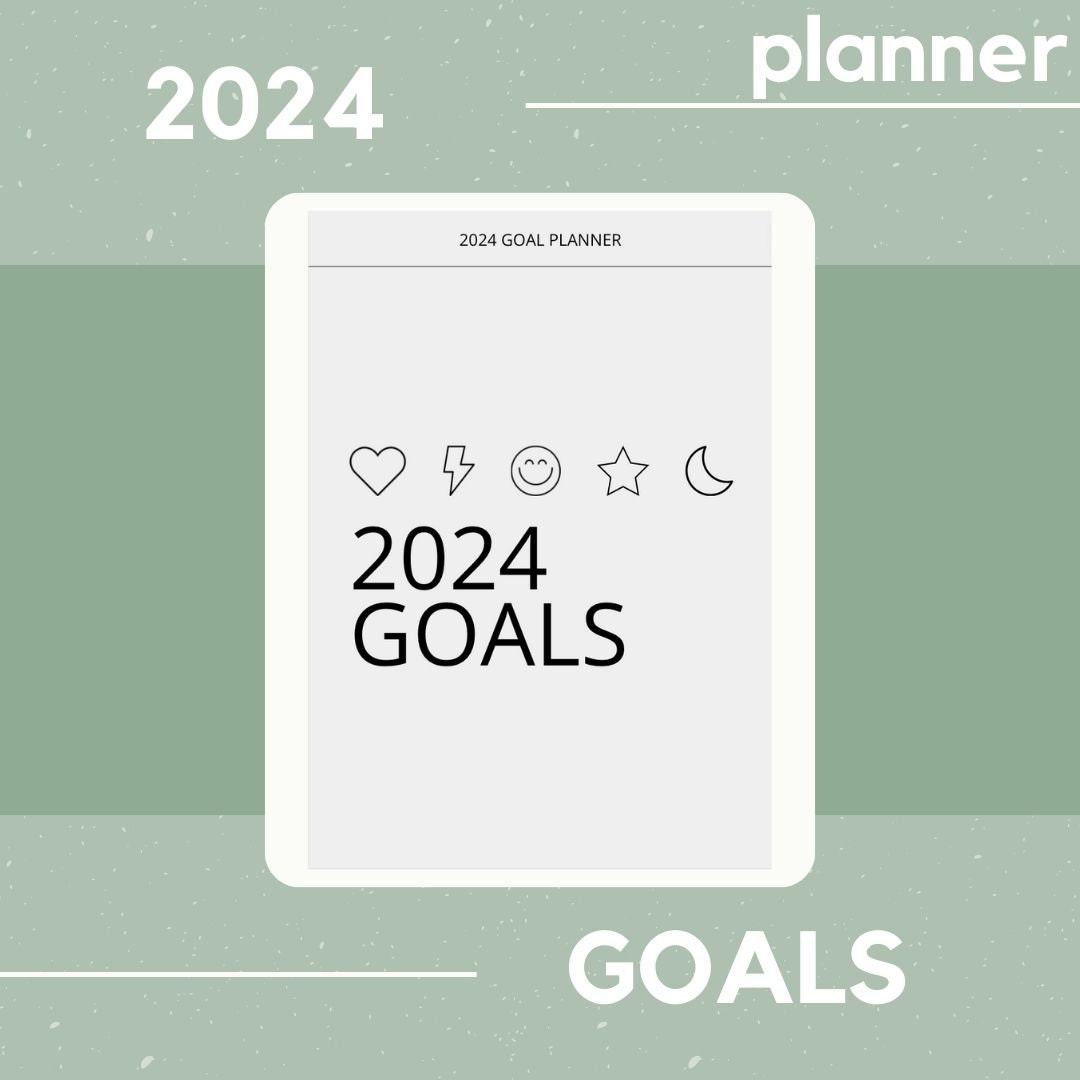 2024 DIGITAL GOALS PLANNER - Etsy