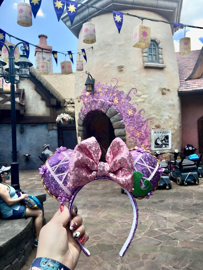 Tangled Inspired Mouse Ears Rapunzel Mickey Ears Tangled | Etsy