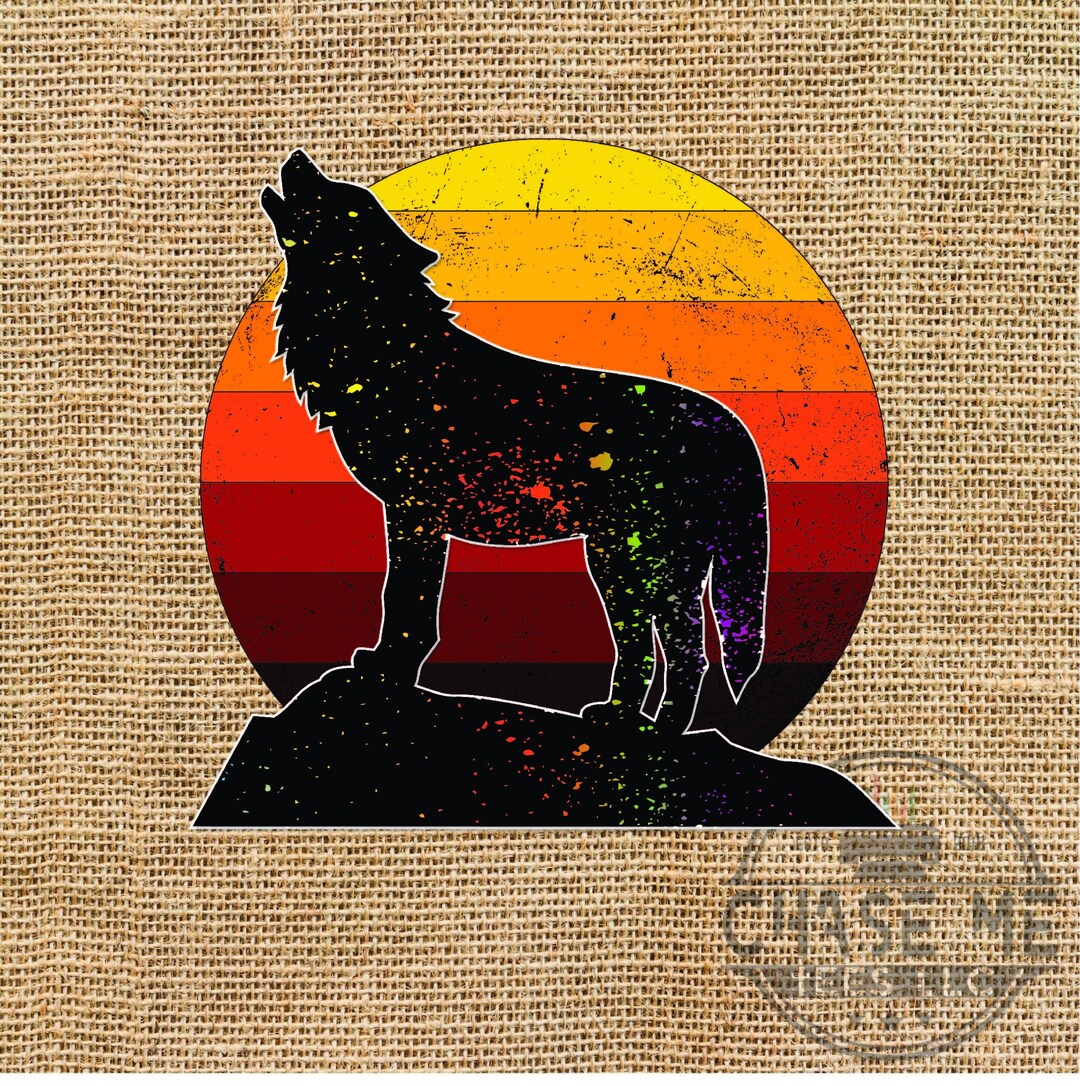 Wolf PNG Neon Wolf Wolf Design Coyote PNG Wolves Howling - Etsy