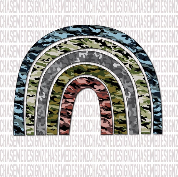Camo Rainbow Rainbow PNG Rainbow Design Camo Design Camo - Etsy