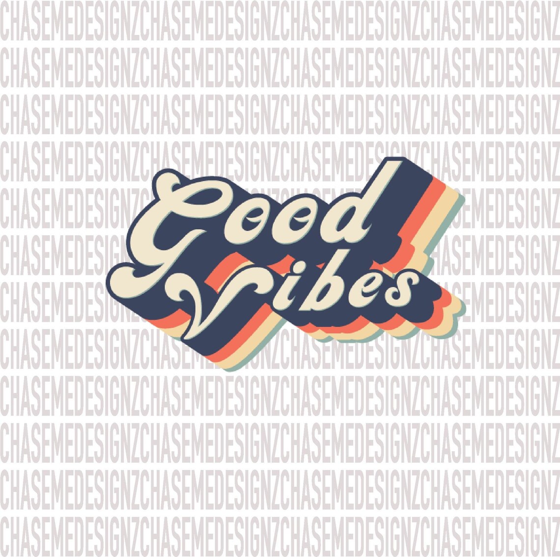 Good Vibes Retro Design Vibing Vintage Design Good Vibes | Etsy