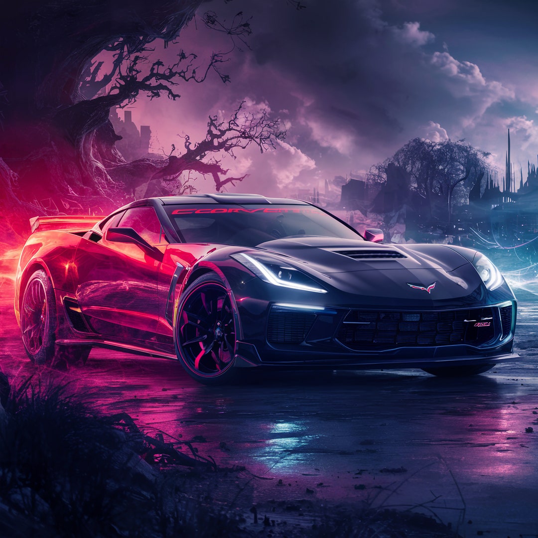 Chevrolet Corvette E-ray AI Printable, Corvette Wall Art, Luxury Car ...