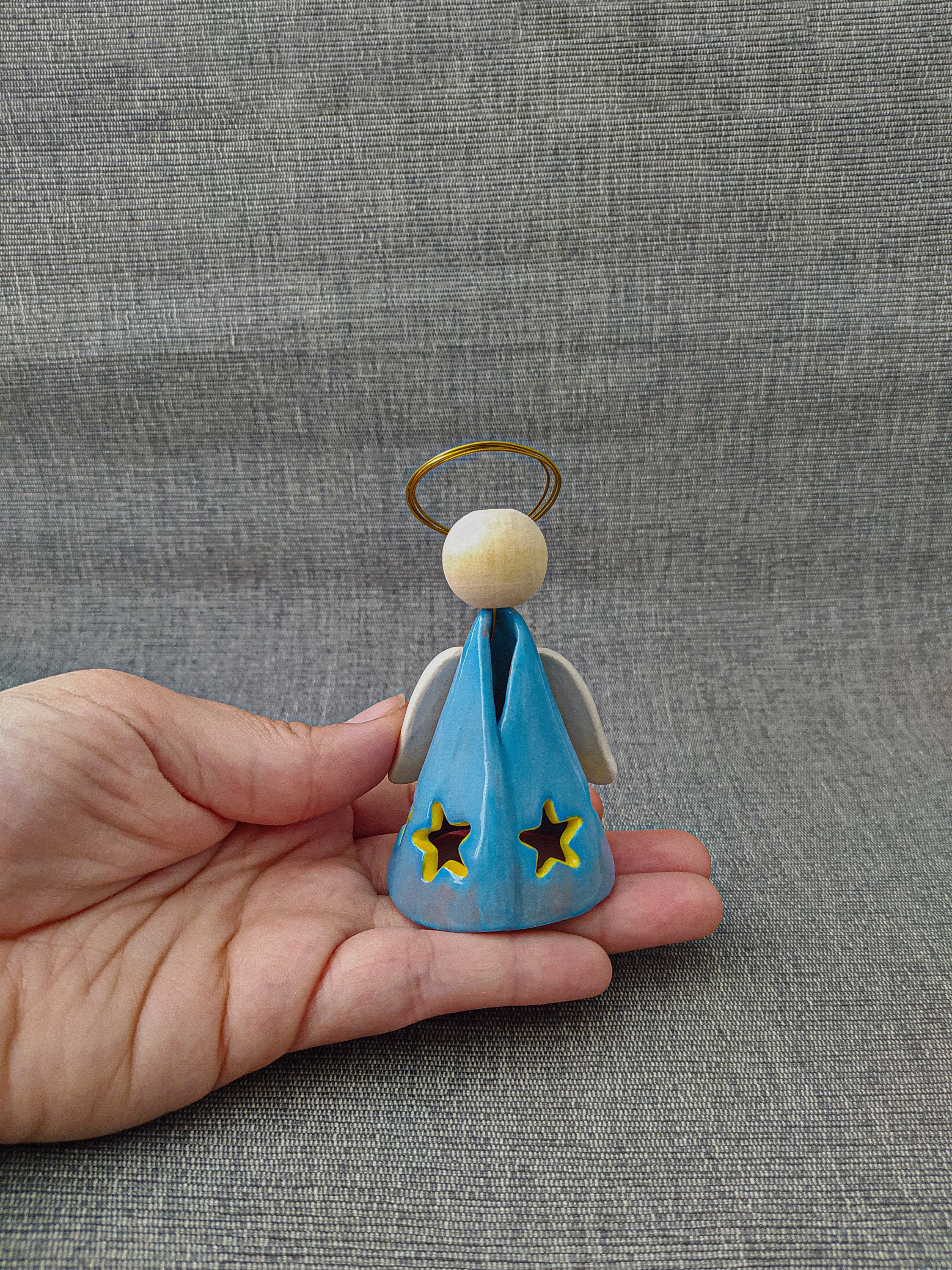Handmade Ceramic Angels, Angel Figurines, Guardian Cherubs, Clay ...