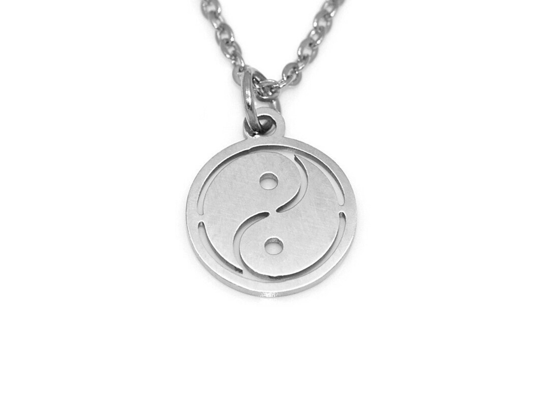Yin and Yang Symbol Necklace, Spirit Jewelry, Balance Charm - Etsy