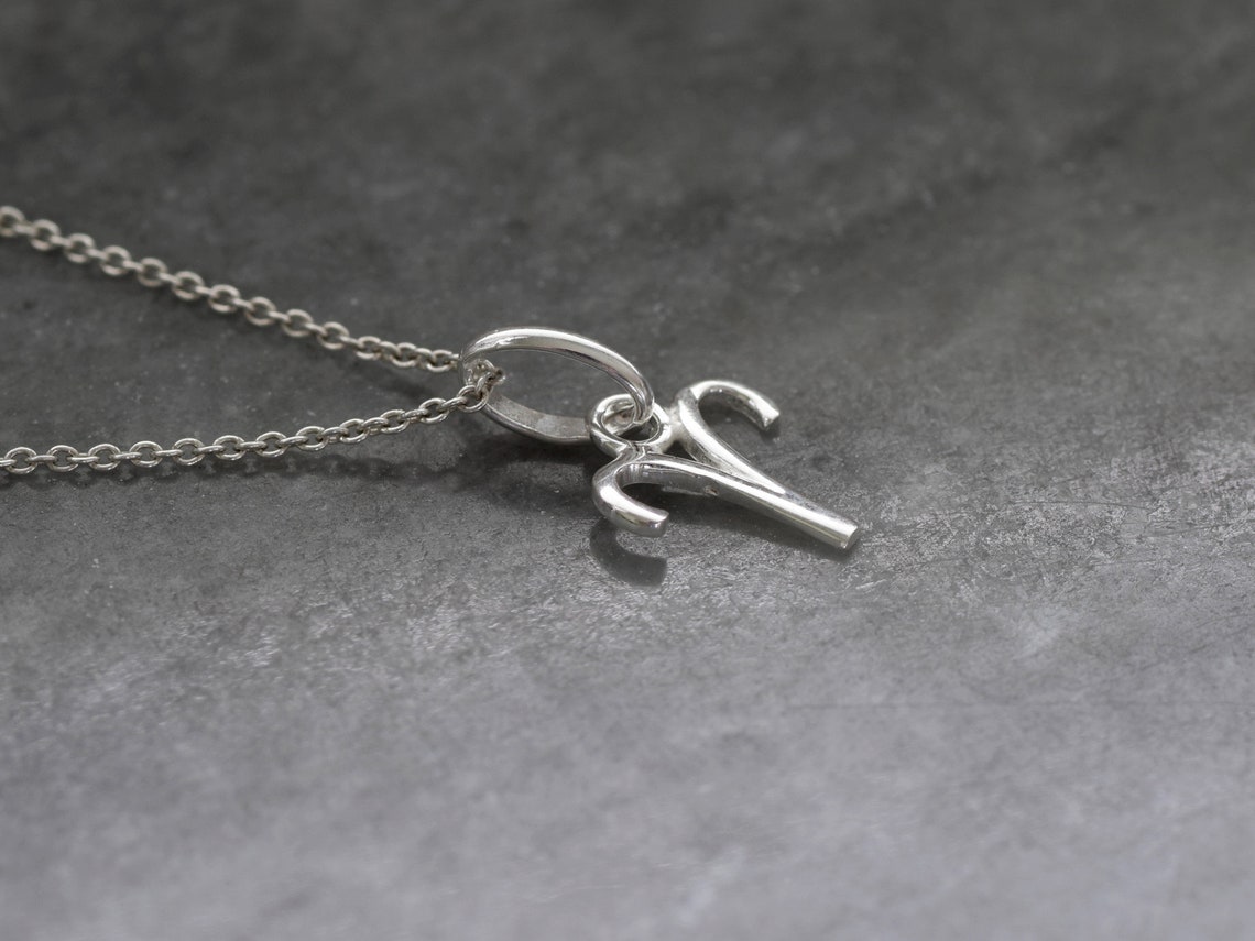 The Ram Necklace in Sterling Silver Aries Charm Zodiac - Etsy