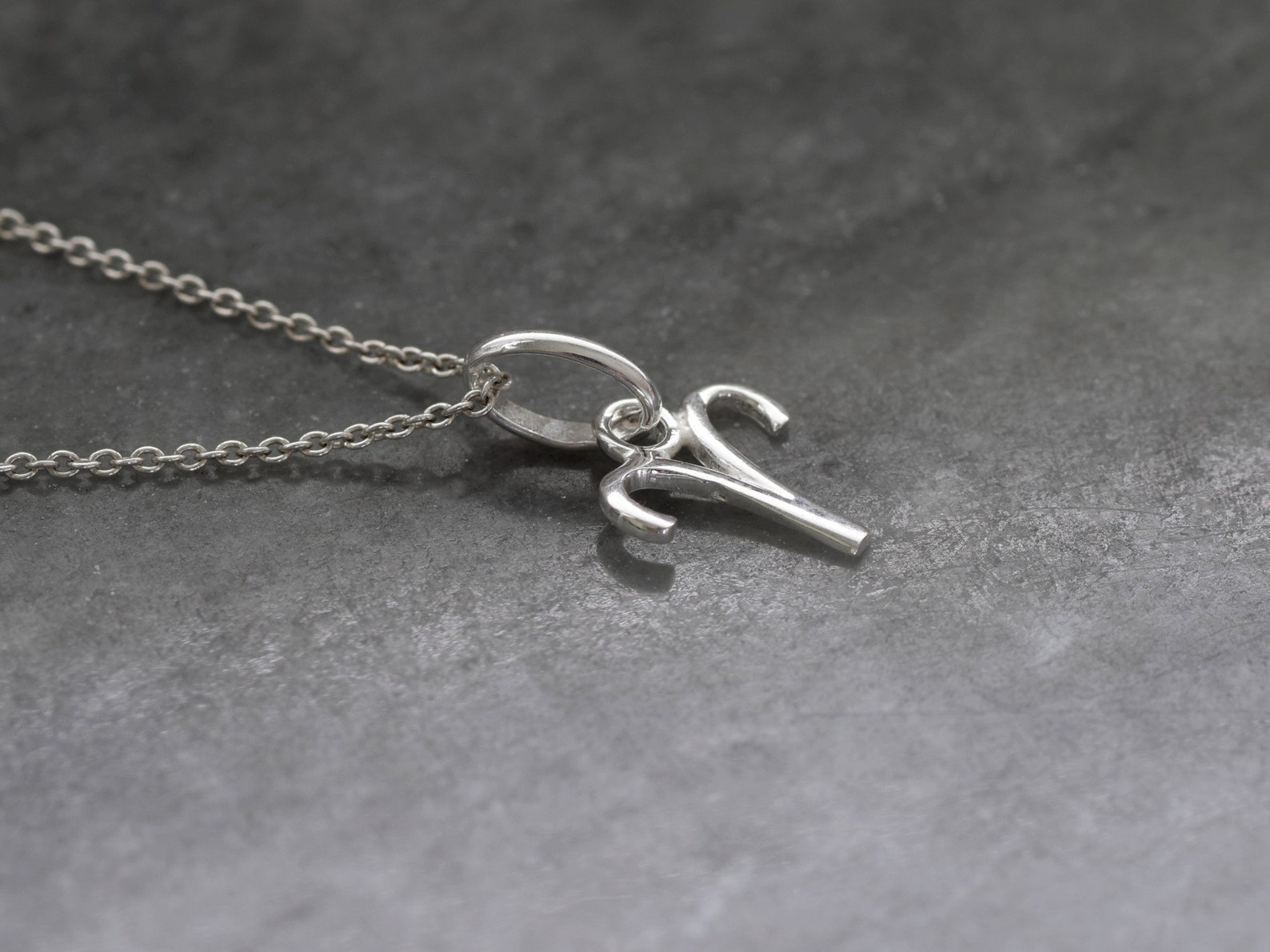 The Ram Necklace in Sterling Silver Aries Charm Zodiac - Etsy