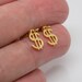 Gold Dollar Sign Earrings, Golden Money Charms, Get Rich Jewelry - Etsy