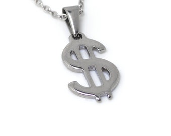 Dollar Sign Necklace - Etsy
