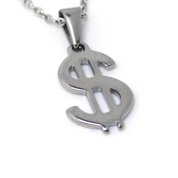 Dollar Sign Necklace - Etsy