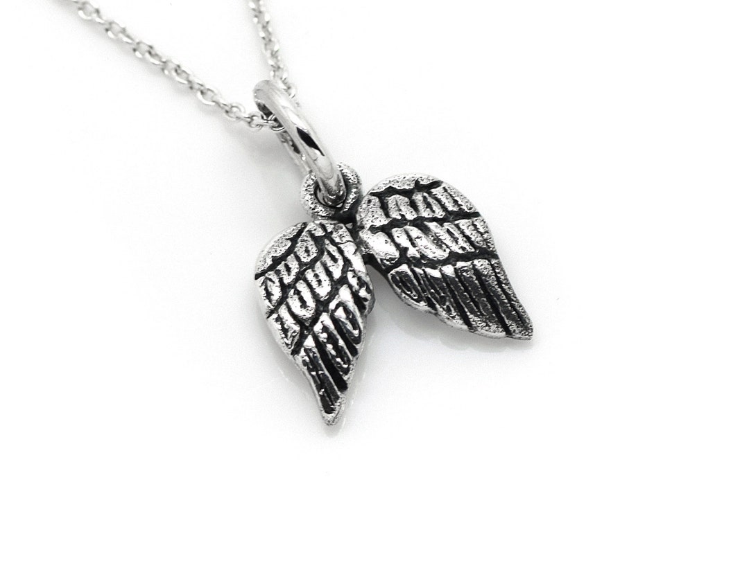 Silver Bird Wings Necklace, 925 Sterling Jewelry, Angel Feathers ...