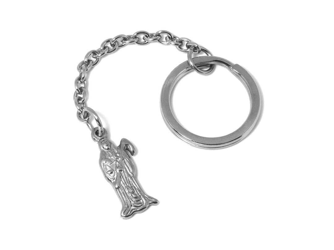 Grim Reaper Keychain in Stainless Steel With 25 Mm Key Ring - Etsy