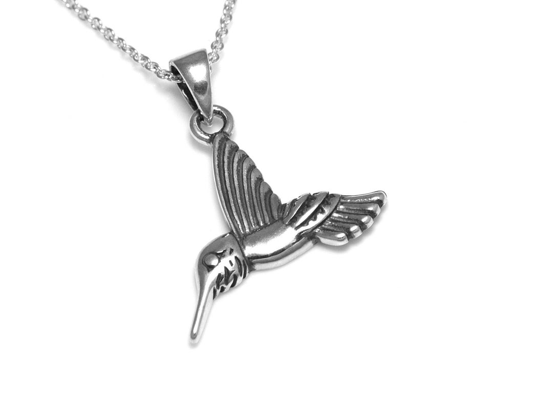 Hummingbird Necklace, Bird Pendant, Animal Jewelry in Hummingbird Necklace, Bird Pendant, Animal Jewelry in