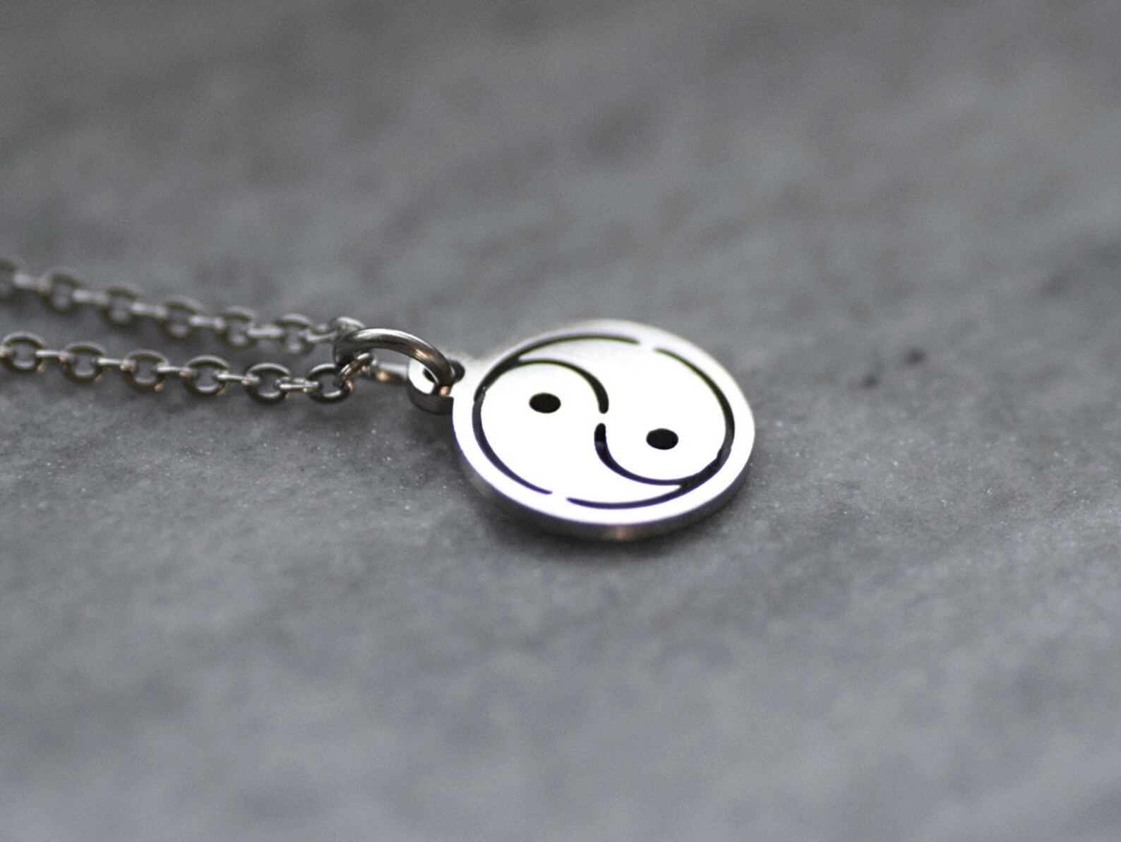 Yin and Yang Symbol Necklace, Spirit Jewelry, Balance Charm - Etsy