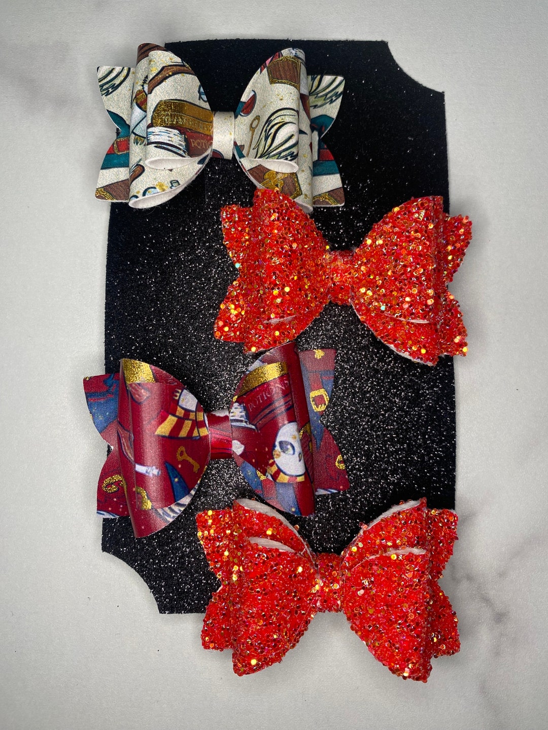 Harry Potter Faux Leather Bows - Etsy