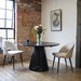Remi Luxury Round Solid Mango Wood Dining Table in Black 4 - Etsy