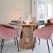 Remi Luxury Round Natural Solid Acacia Wood Hand Made Dining Table 4 ...