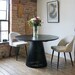 Remi Luxury Round Solid Mango Wood Dining Table in Black 4 - Etsy