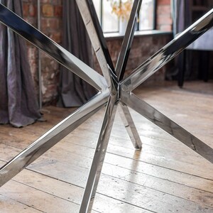 Selina Luxury Rectangle Glass Dining Table With Chrome Legs and 10mm ...