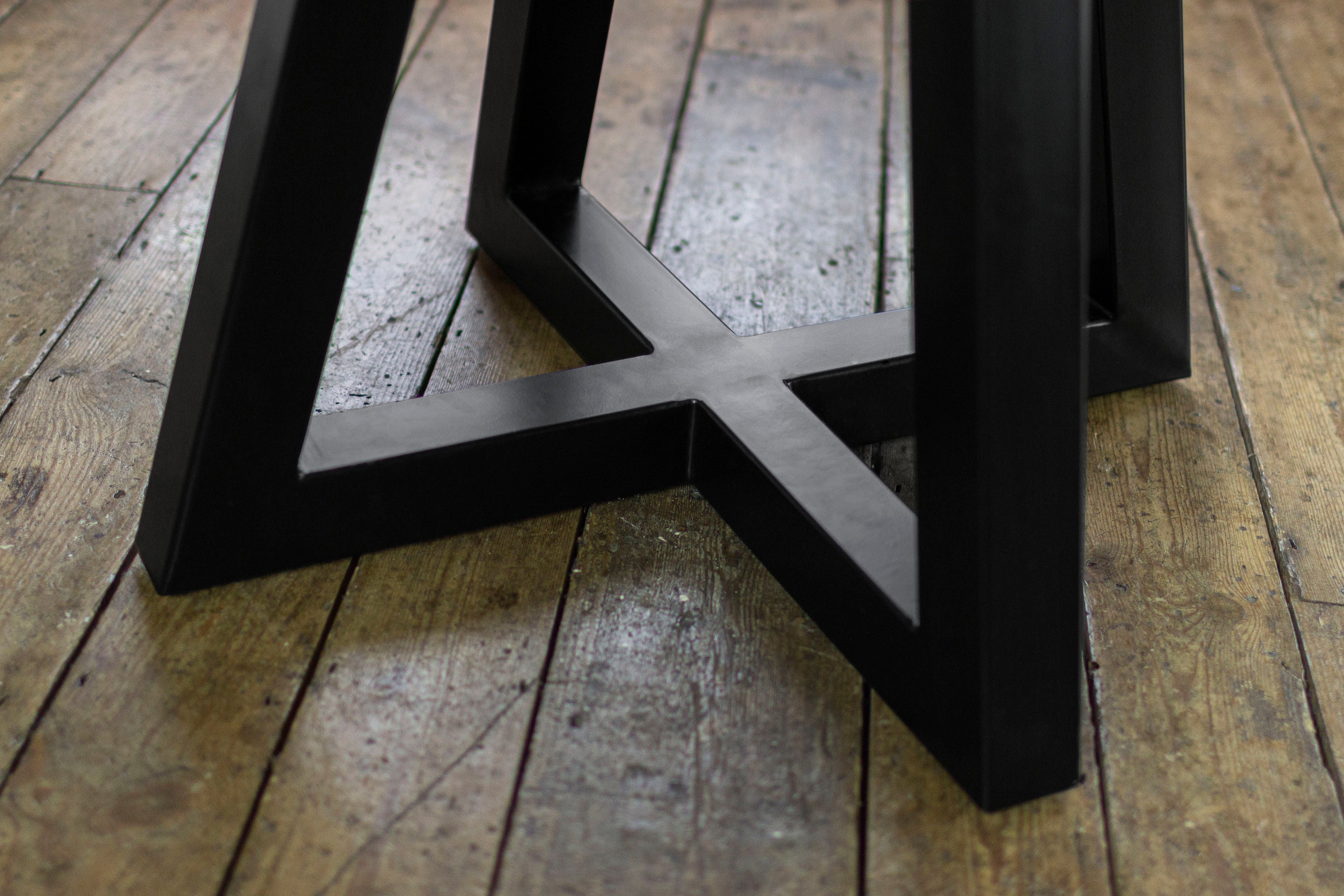 Ida Luxury Round Solid Mango Wood Industrial Dining Table | Etsy